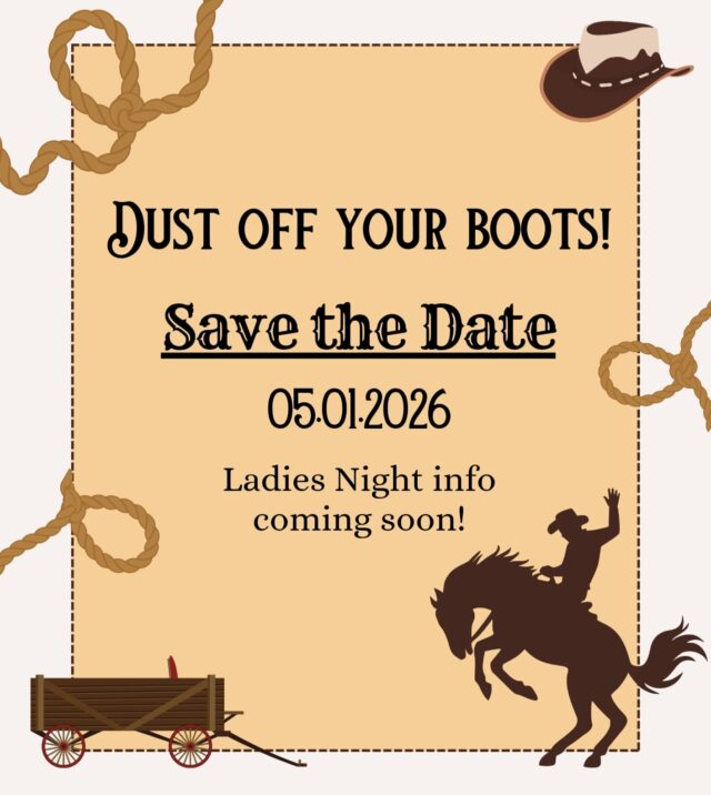 Mark your calendars ladies! 😉🤠💃🥂🎉